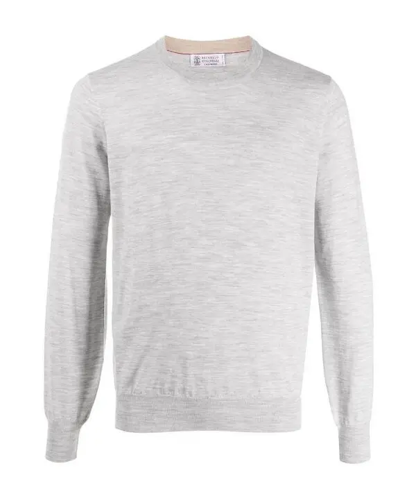 Brunello Cucinelli Crewneck Knitted Jumper - Gray