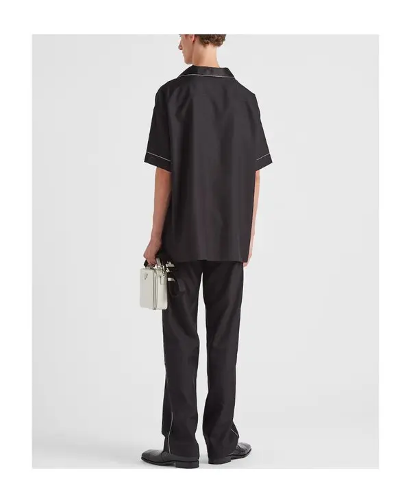 Prada Logo-embroidered Short-sleeved Shirt