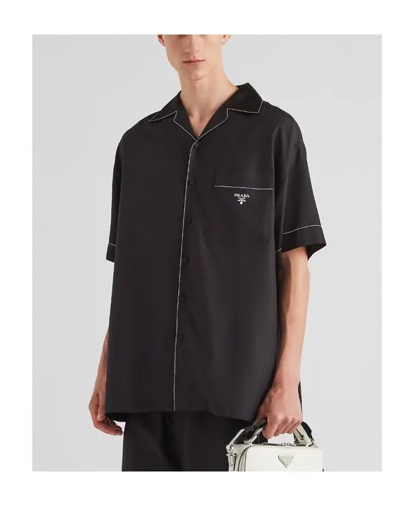 Prada Logo-embroidered Short-sleeved Shirt
