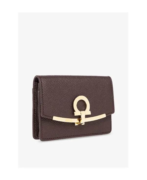 FERRAGAMO Gancini-fastening Purse - Brown