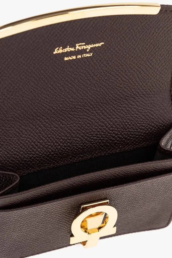 FERRAGAMO Gancini-fastening Purse - Brown