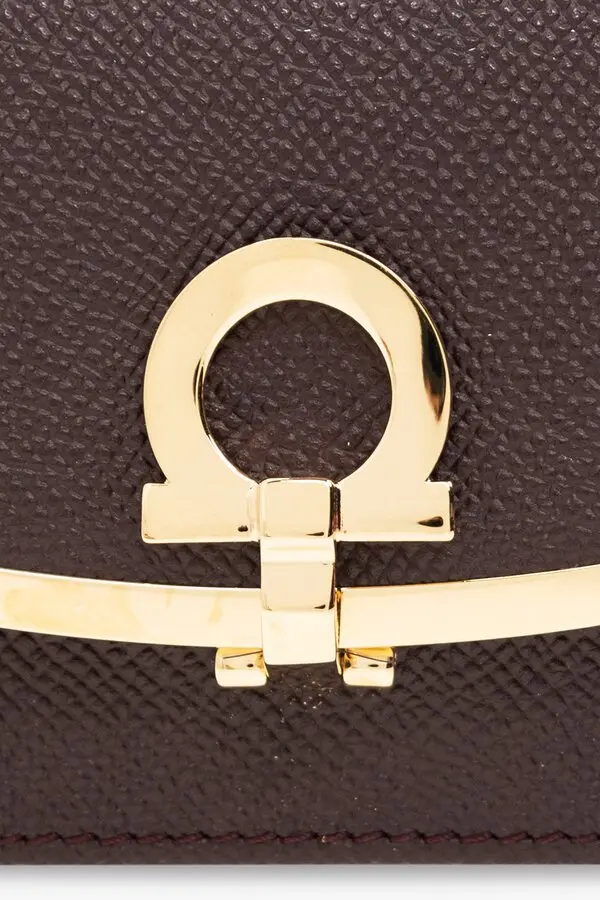 FERRAGAMO Gancini-fastening Purse - Brown