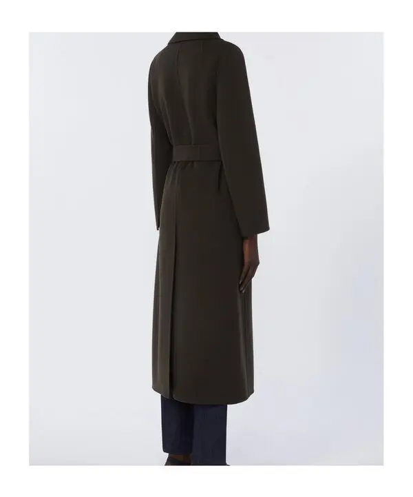 Max Mara Notched Lapel Belted Coat - Black