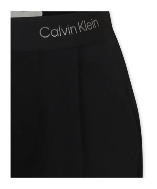 Calvin Klein Elastic Waist Casual Pants With Logo Detail