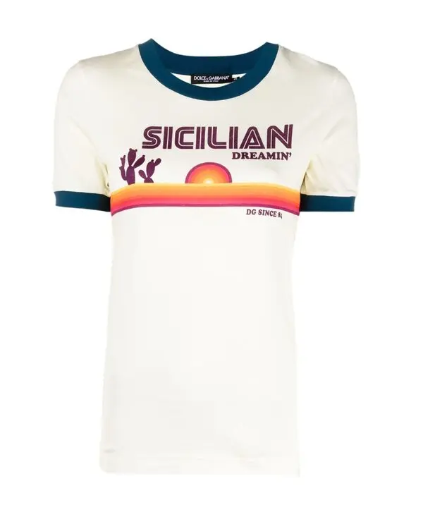Dolce & Gabbana Sicilian Dreamin' Graphic T-shirt - Multicolor