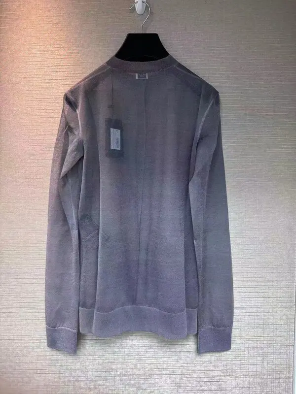 Saint Laurent Two-tone Cardigan With Logo Detail
