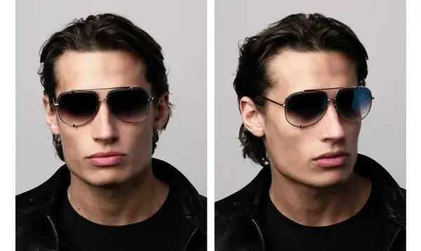 Dita Aviator Sunglasses With Gradient Lenses