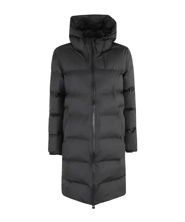 Rains Alta Long Puffer Jacket - Black