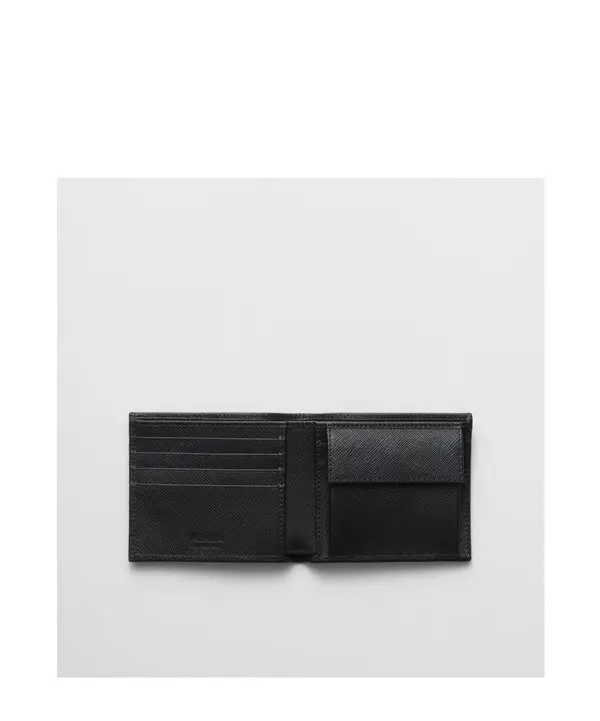 Prada Logo Plaque Wallet