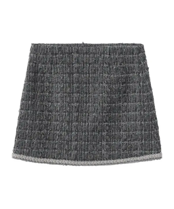 Marissa Chiara A-line Woolen Skirt With Contrast Trim