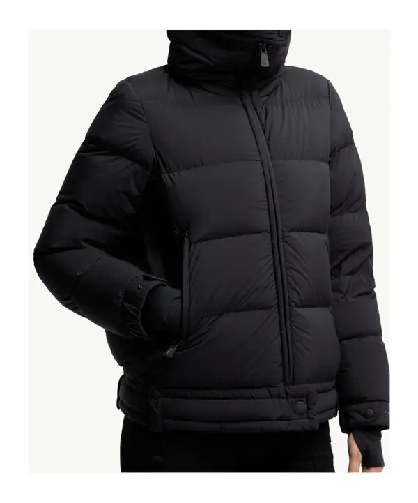 Moncler Arabbas Hooded Shearling Down Ski Jacket