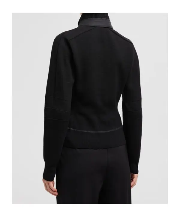 Moncler Padded Knit Cardigan - Black