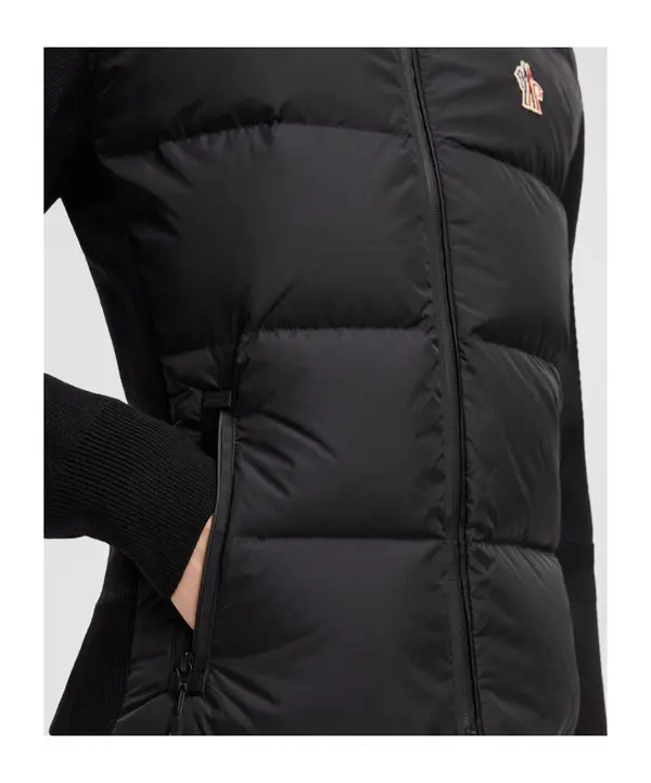 Moncler Padded Knit Cardigan - Black