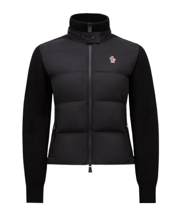 Moncler Padded Knit Cardigan - Black