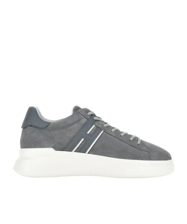 Hogan H-logo Suede Low-top Sneakers - Grey
