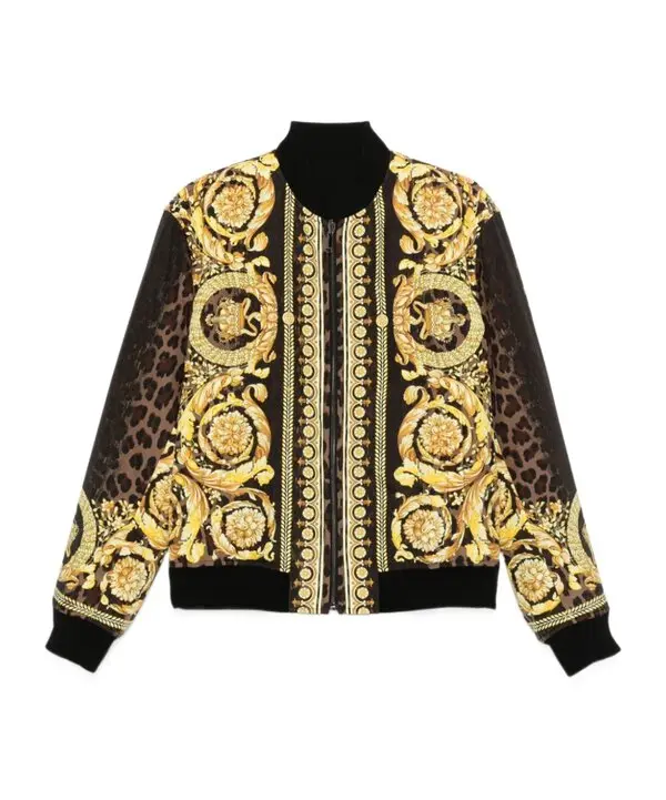 Versace Wild Barocco Reversible Bomber Jacket - Multicolor