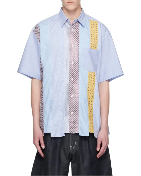 Comme Des Garçons Homme Patchwork Shirt