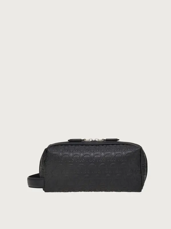 FERRAGAMO Embossed Logo Travel Pouch