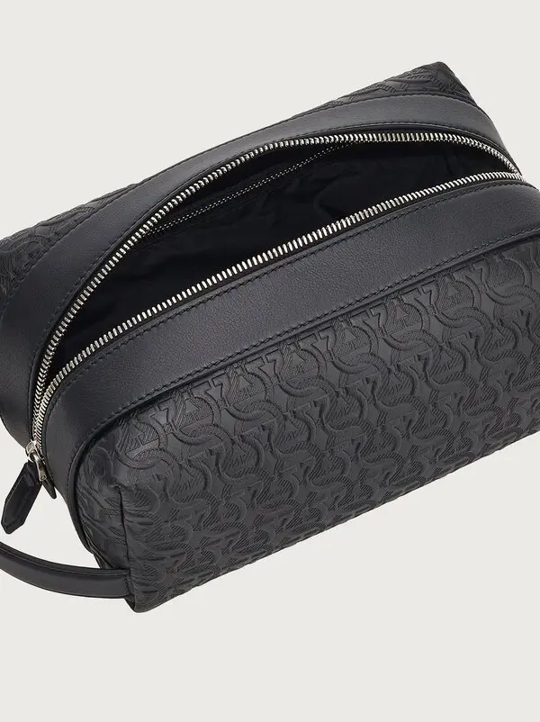 FERRAGAMO Embossed Logo Travel Pouch