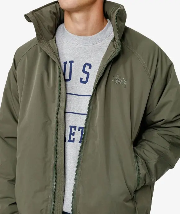 StÜssy Long-sleeved Zip-up Jacket With Logo Detail