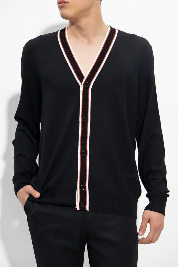 Alexander McQueen Striped V-neck Cardigan