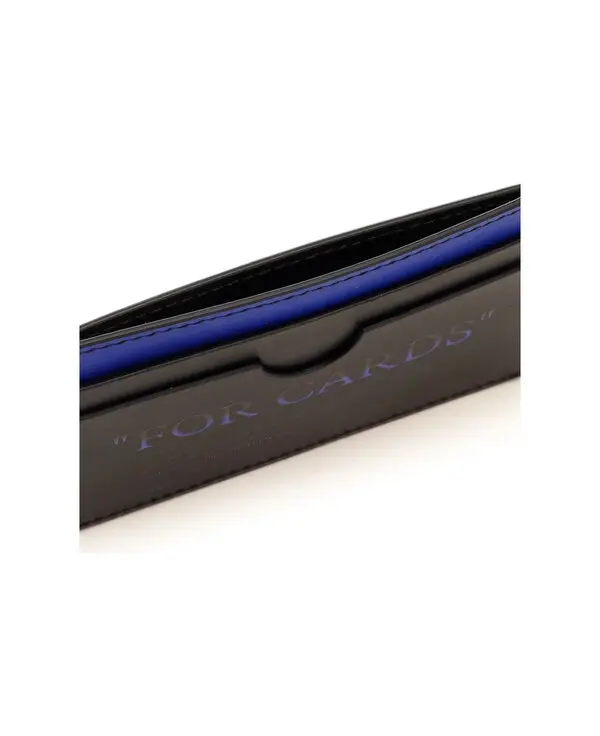 Off-White Quote Bookish Leather Cardholder