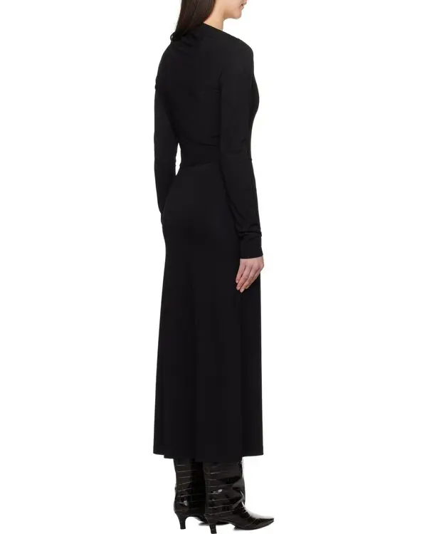 TOTEME Asymmetrical Draped Long Sleeve Dress