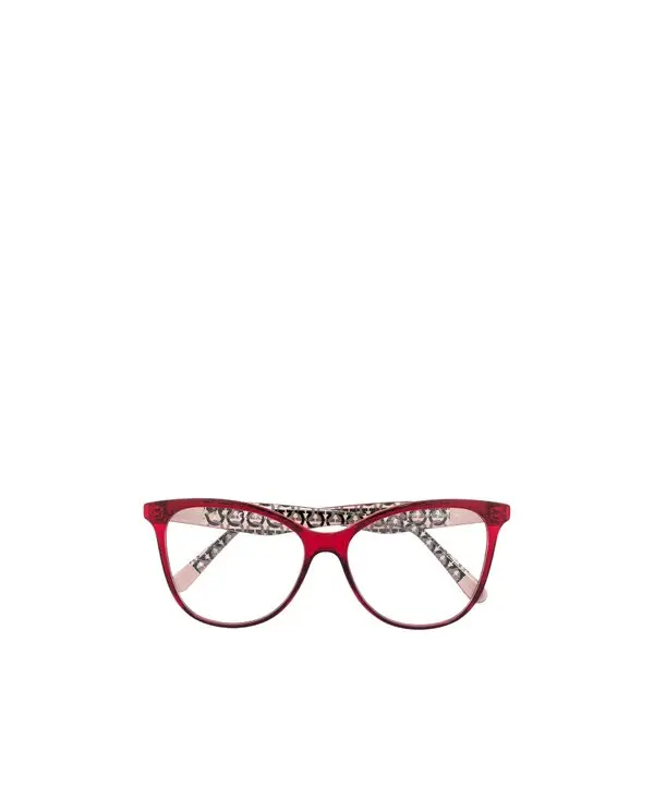 FERRAGAMO Round Frame Logo Plaque Glasses - Multicolor