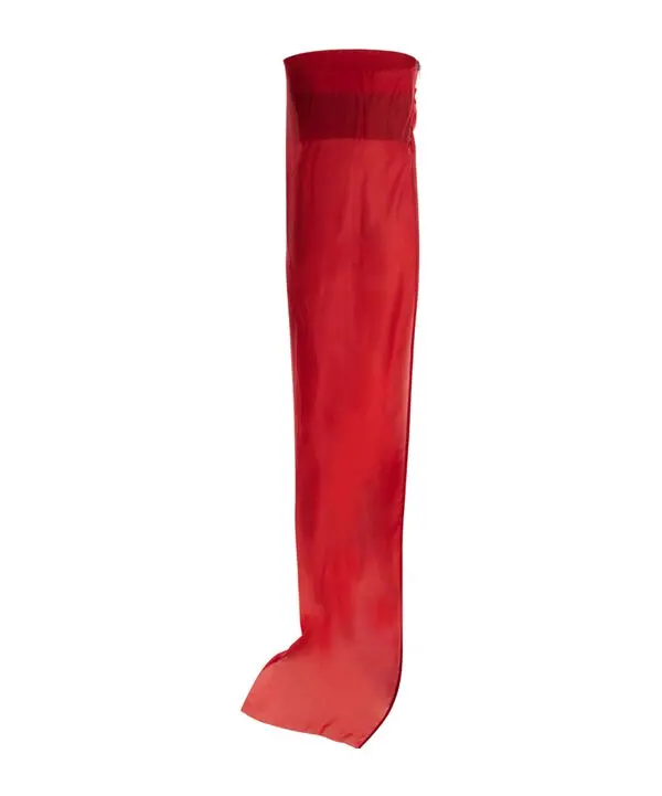Rick Owens Lido Asymmetric Long Top - Red