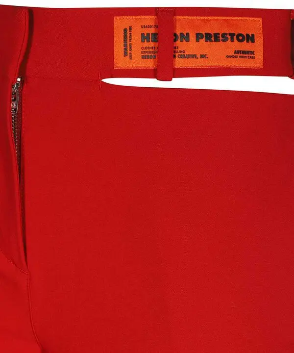 Heron Preston Cut-out Wide Leg Trousers