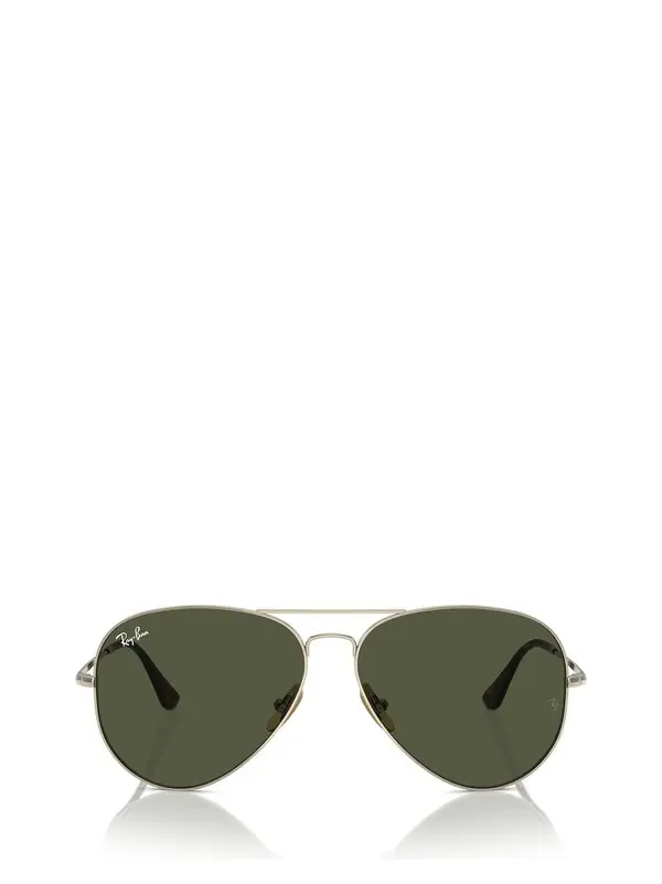 Ray-ban Aviator Titanium Sunglasses - Green