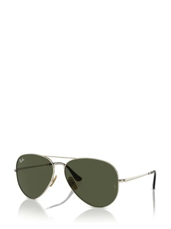 Ray-ban Aviator Titanium Sunglasses - Green