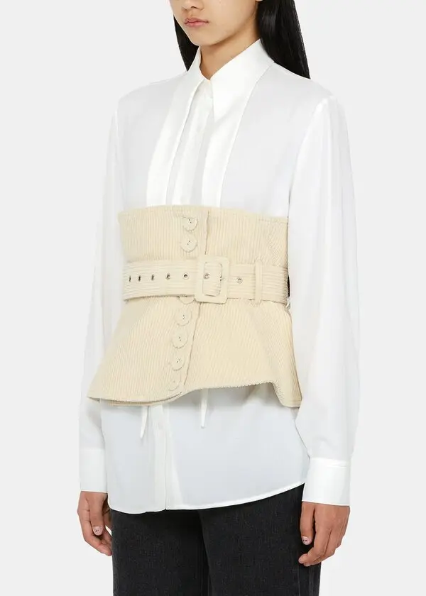 KIMHEKIM Logo Detail Belted Top