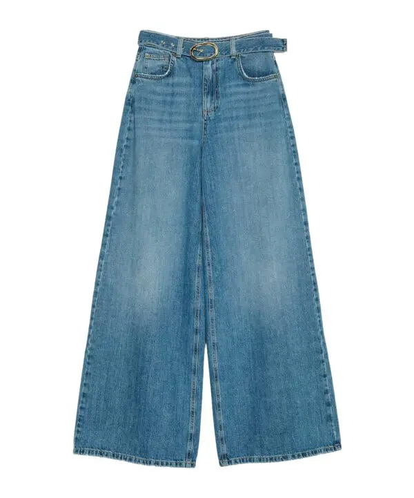 TWINSET High-rise Wide-leg Jeans - Blue