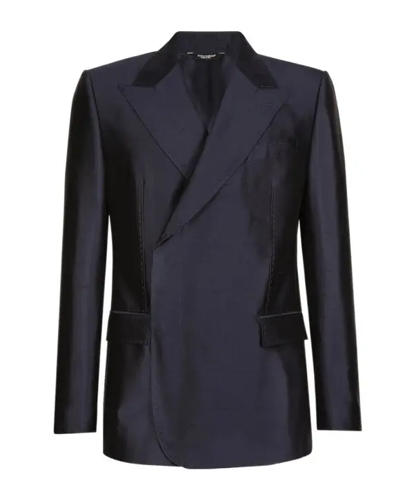 Dolce & Gabbana Dolce Gabbana Double-breasted Sicilia-fit Jacket - Black