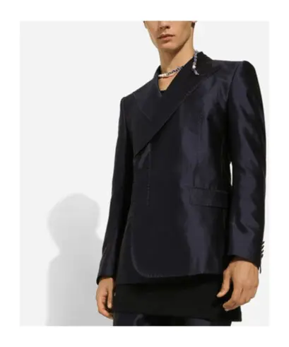 Dolce & Gabbana Dolce Gabbana Double-breasted Sicilia-fit Jacket - Black