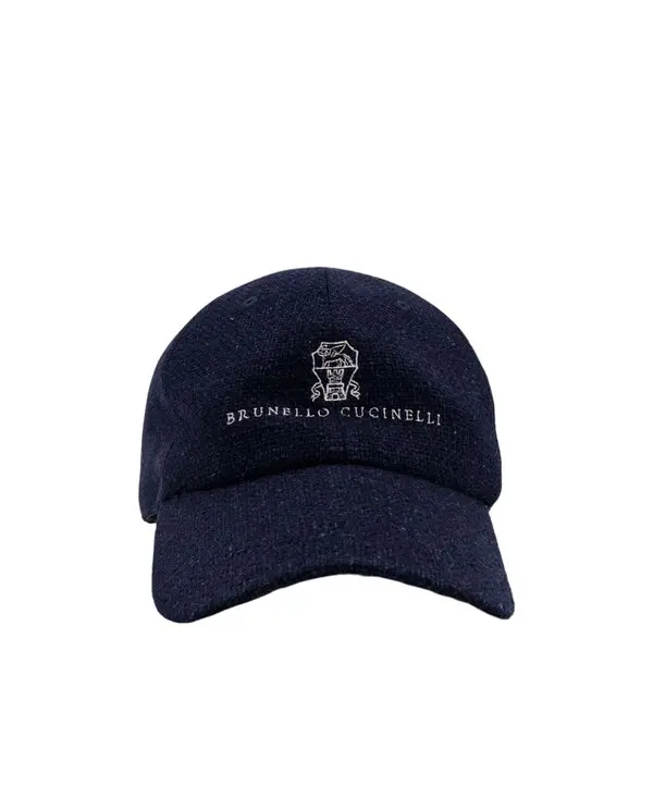 Brunello Cucinelli Curved Brim Baseball Cap - Navy Blue