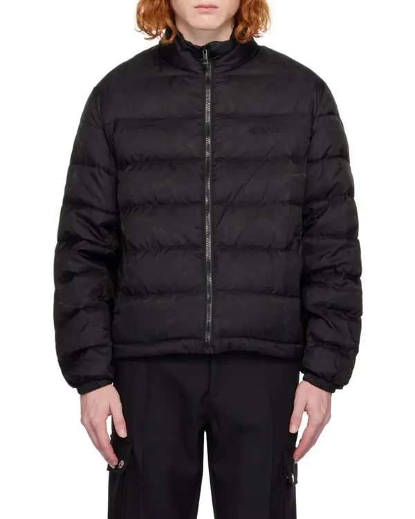 Versace Barocco-printed Padded Zip-up Jacket