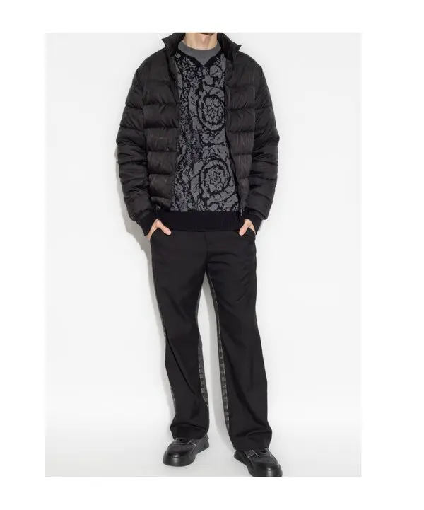 Versace Barocco-printed Padded Zip-up Jacket