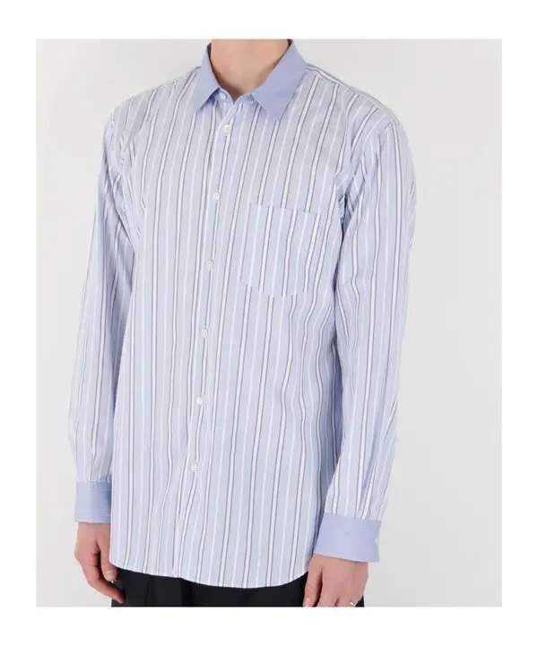Comme Des Garçons Striped Shirt - Blue