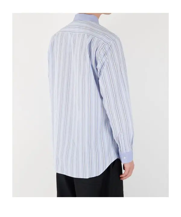 Comme Des Garçons Striped Shirt - Blue