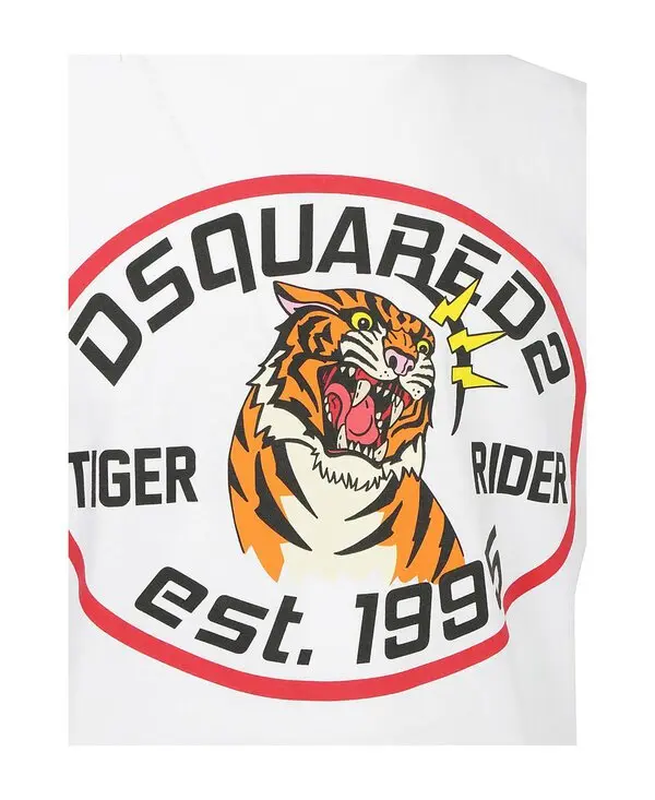 Dsquared2 Tiger Rider Printed T-shirt