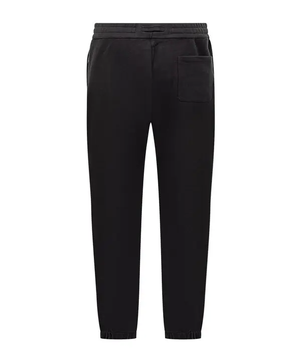 Zegna Rubberised-logo Jersey Track Pants - Black