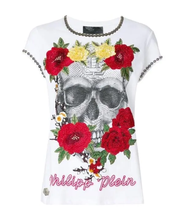 Philipp Plein Logo Details T-shirt - White