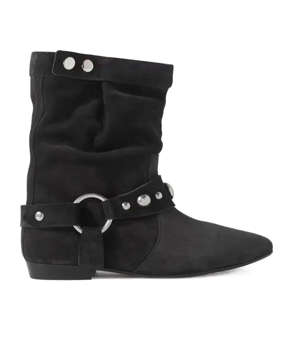 Isabel Marant Étoile Stania Slip-on Ankle Boots - Black