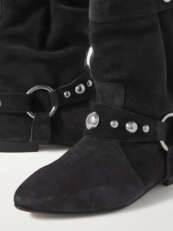 Isabel Marant Étoile Stania Slip-on Ankle Boots - Black