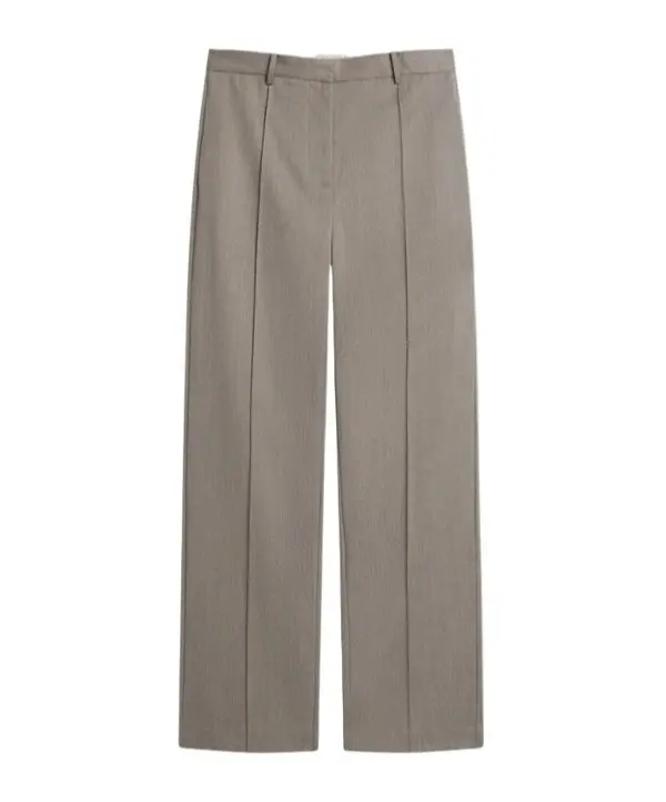 ST. AGNI Casual Pants With Belt Loops - Gray