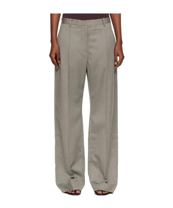 ST. AGNI Slim-fit Tailored Trousers