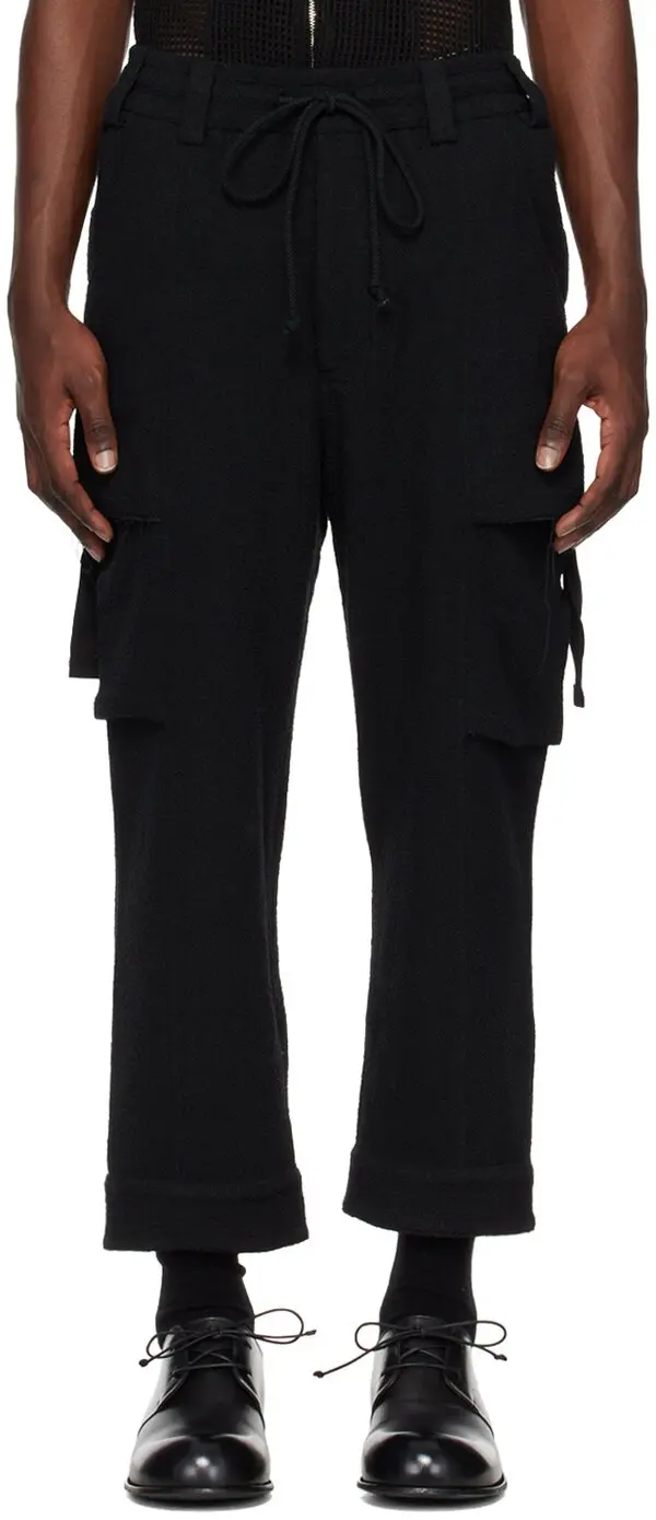 SONG FOR THE MUTE Elasticated Drawstring Cargo Pants