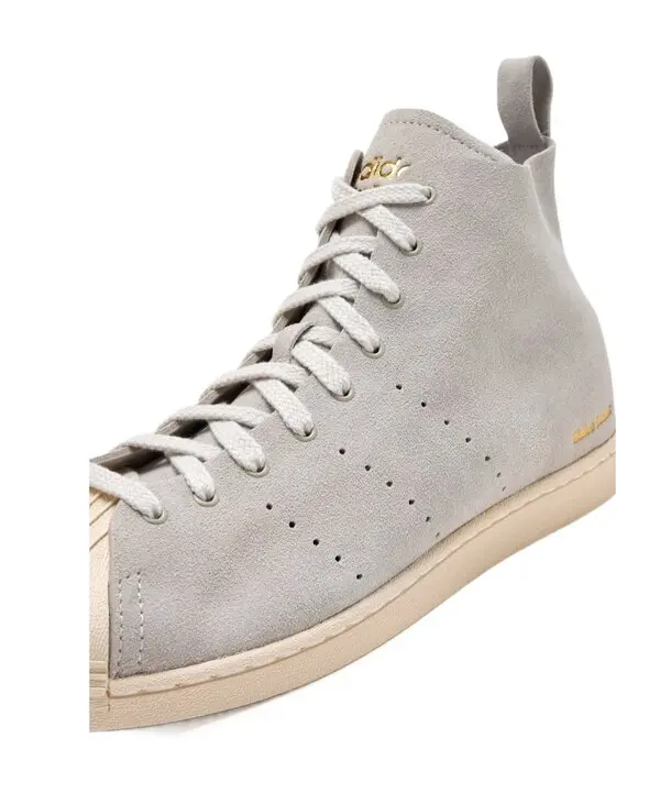 Adidas Originals X Wales Bonner Superstar High Top Sneakers - Gray